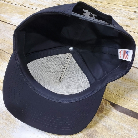 Supreme | Accessories | New Supreme X Starter Bling Box Logo 5panel Cap Rare Blk Ss3 Release ...